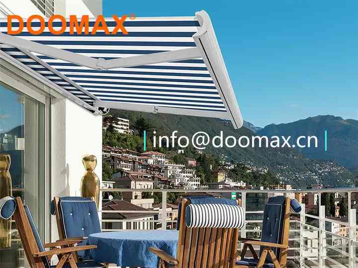 Motorized Folding Arm Fabric Retractable Awings - Durable & Stylish