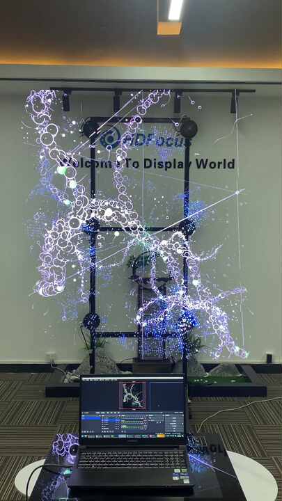 Synced Hologram Fan - Movable 3D Fan Advertising Display