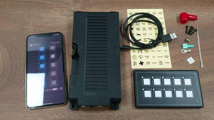 10 Gang 12V Touch Switch Panel with APP Control & Customizable OEM
