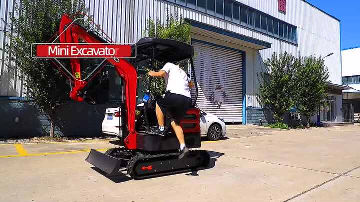 Mini Excavator With Included Attachments Excavator Joystick Handle ...
