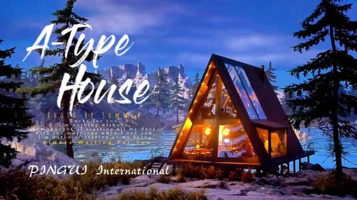 Resort Wooden Structure - Frame House Triangle Shape
