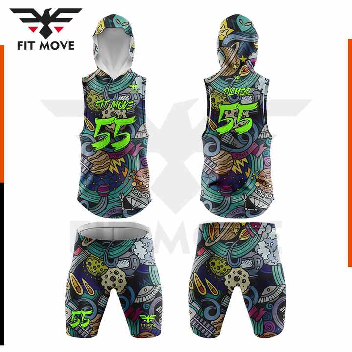 Flag Football Team Training Uniforms - 7V7 Sublimated Compression Set ...