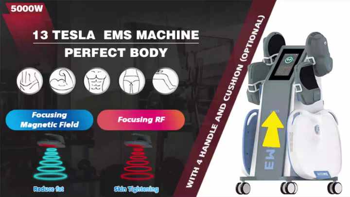 standing tesla emslim neo body 4 handles electronic muscle stimulate ...