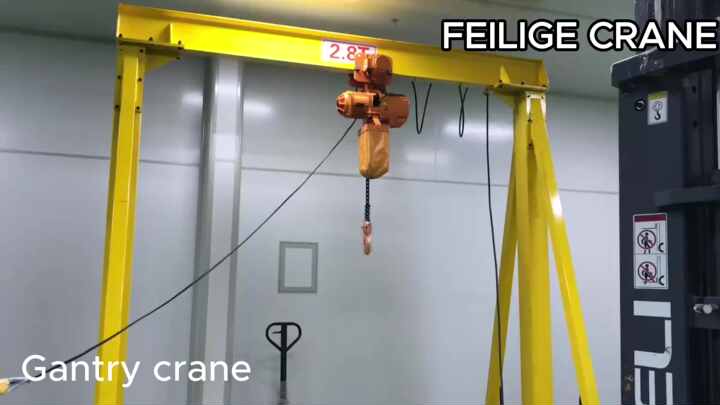 Customizable Detachable Small Gantry Crane Mini Portable Single Beam ...
