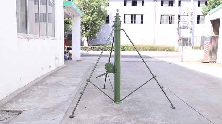 10 to 12 Meter Wind Sensors Antenna & PTZ Video Camera Tripod