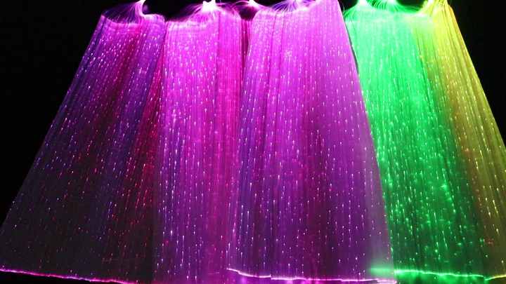 LED Luminous Fiber Optic Fabric RGBW for Banquet & Wedding