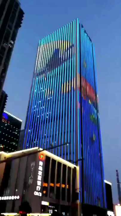 Exterior LED Linear Facade Display - RGB Decorative Lights