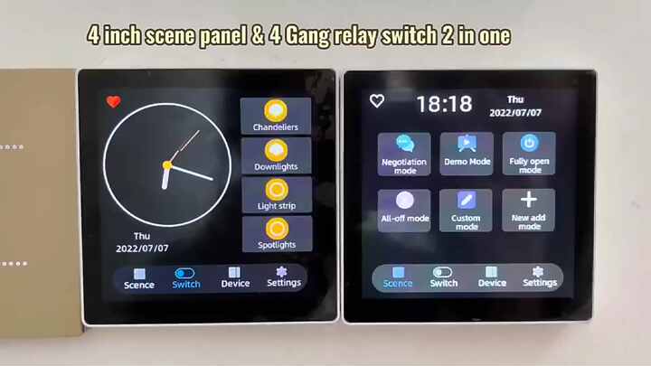Smart Home Control with T3E Touch Screen Switch - EU Standard