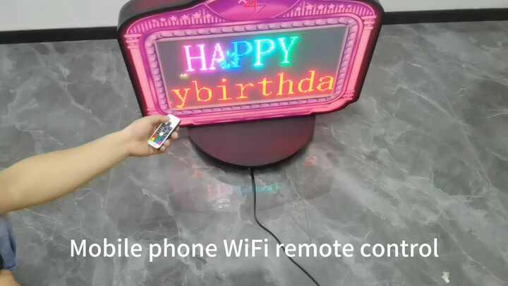 Led Board Birthday Party Custom Logo Acrylic Led Diy Night Club Sign ...