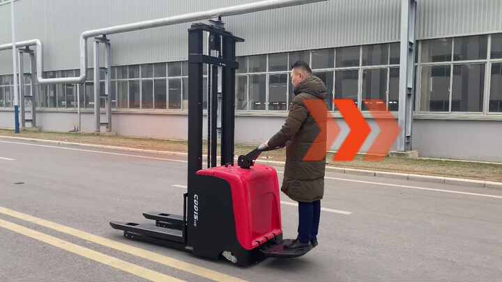 4m Lifting Crane Full Electric Pallet Stacker Electromechanical Stacker ...