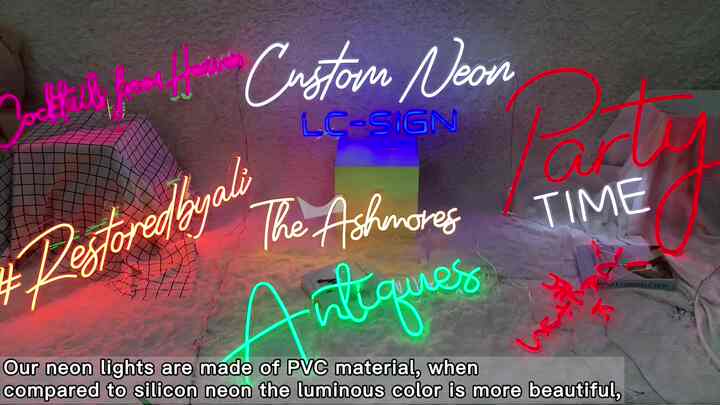 LC Wall Mounted Custom Sign Letters Neon Led with Remote Custom Sign ...