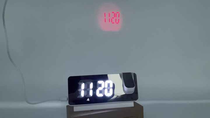 Fullwill Digital Calender Clock with Milliseconds Alarm