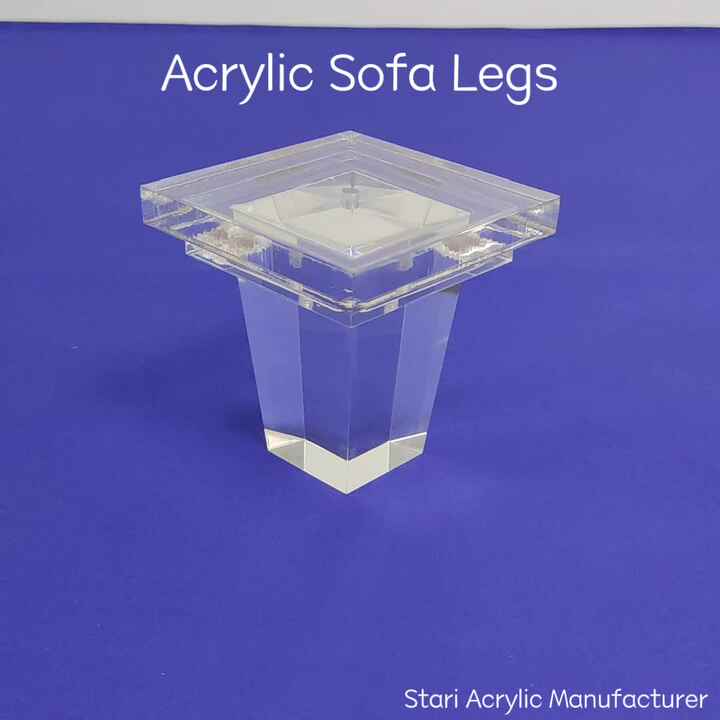 Custom Modern Clear Lucite Sofa Legs Acrylic Furniture Legs Furniture ...