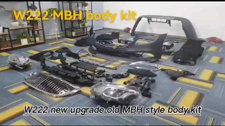 W222 Old Modified New M Style Car Body Kits for Mercedes