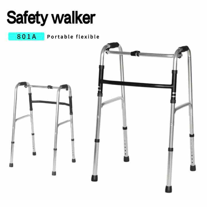 BQ801A 3-in-1 Folding Walker with 5" Wheels & Bi-Level Handrails Heavy ...