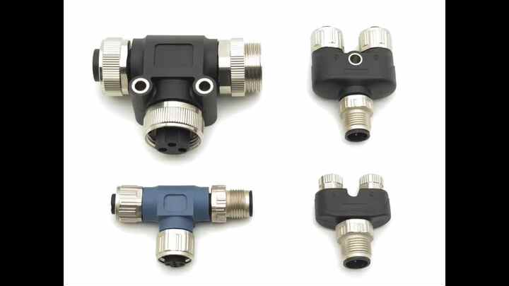 Marvtech Waterproof Y Splitter Connector One Male M12 To Two M8 Female ...