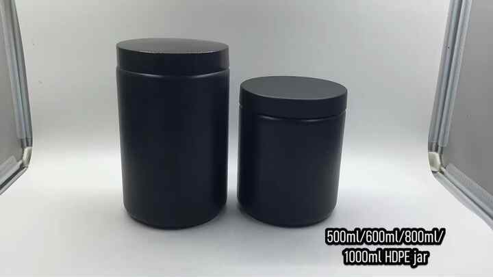 Oem&odm 100g 200g 500g 600g 800g 900g 1000g Wholesale Black Hdpe ...