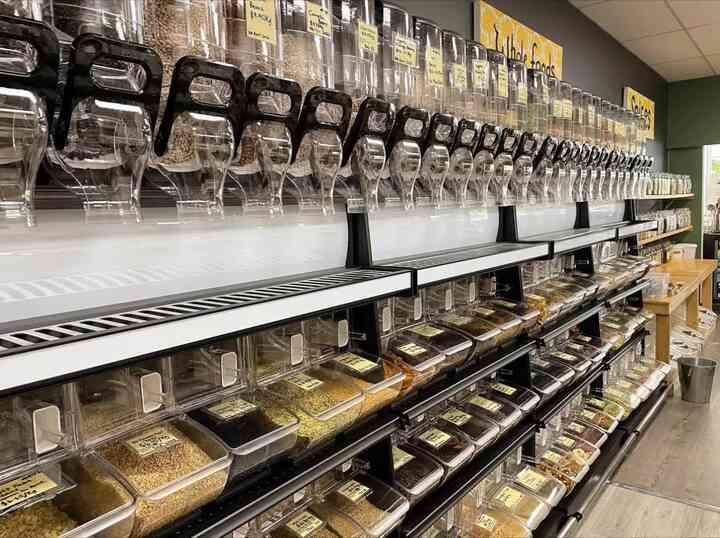 Stable Supermarket Shelf for Bulk Foods Display - ECOBOX