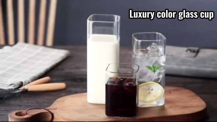 Square Glass Cups - Perfect for Water, Wine, & Cocktails