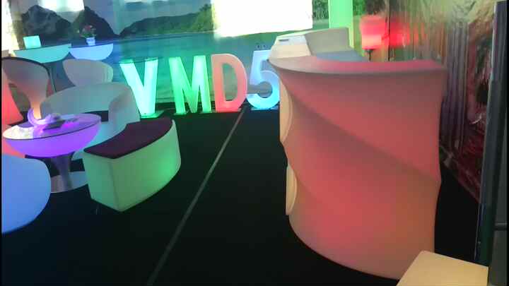Recycling Bins with RGB LED Lighting - Durable & Eco-friendly