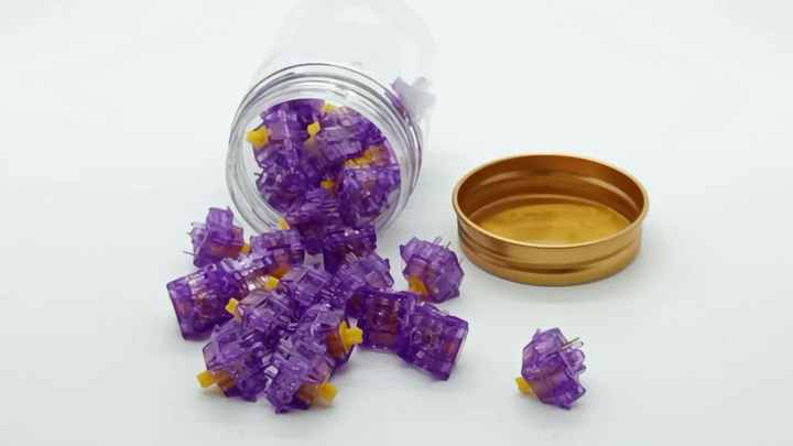 Tecsee Ice Grape PTactile Keyboard Switch POM StemKeyboard Switch ...