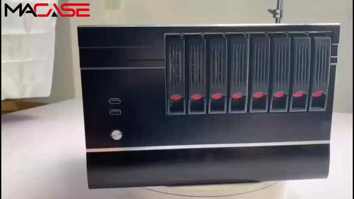 NAS 8 Bay Storage Server Case with Hot Swap Support, USB 3.0 and ESATA ...