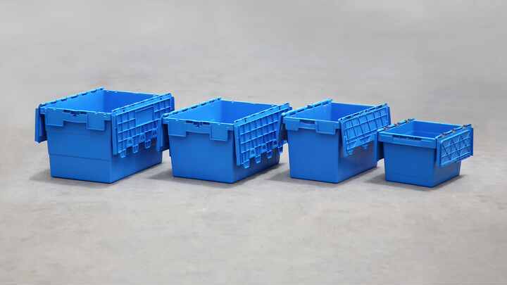 Large Logistic Distribution Stackable Plastic Tote Storage Containers ...