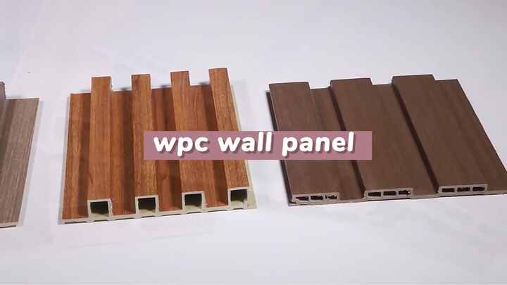 Lambrines De PVC Textured Luxury Wood Wallcovering WPC