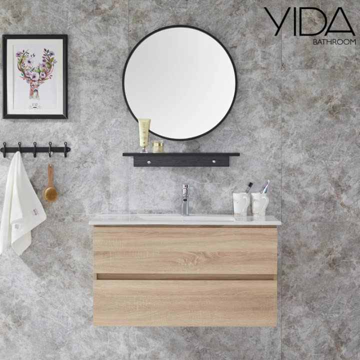 YIDA Contemporary Industrial Custom Design Wood Vanity and Sink Set ...