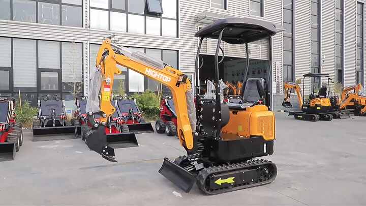 Mini Hydraulic Excavator - 1 Ton Crawler Backhoe Digging Machine