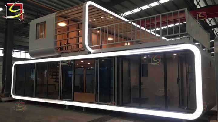 20ft 40ft movable modular prefab tiny homes portable office pod ...