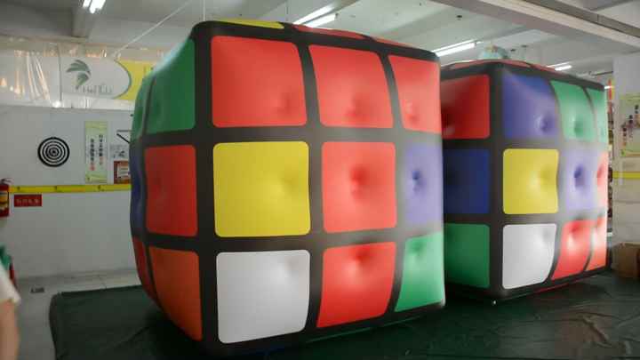 Custom Giant Inflatable Rubik's Cube Balloon for Advertising