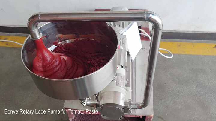 Stainless Steel Sanitary Grade Rotary Lobe Pump for Tomato Sauce Chili ...