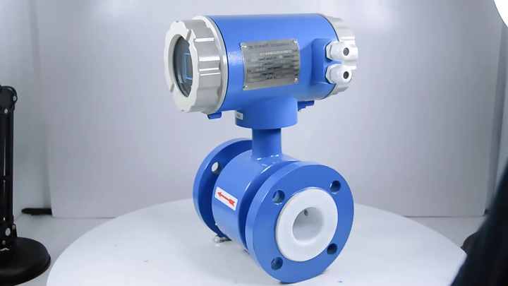 RS485 Digital Gas Fuel Electromagnetic Flowmeter Sensor Smart Oil Water Liquid Magnetic Flow ...