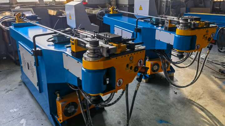 DW50NC Manual Hydraulic Mandrel Square Tube Bending Machine