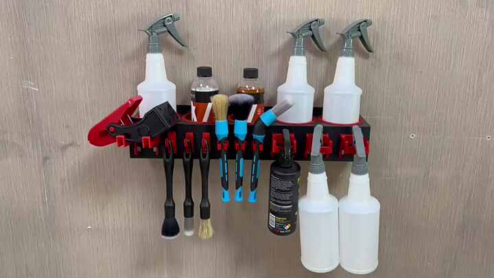 Car Wash Spray Bottle Storage Rack Multipurpose Car Care Tools Holder ...