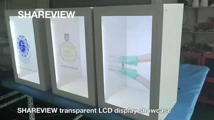 55-Inch Transparent OLED Display Screen Showcase Box with Multi-Touch ...