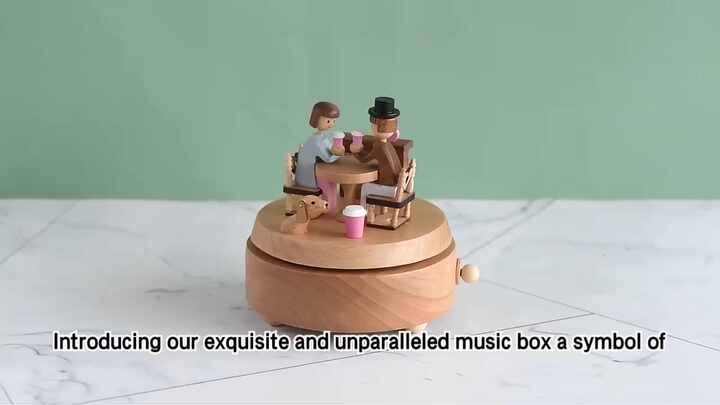 Sweet Valentine's Day Lover Music Box Clockwork Wooden Music Box for ...