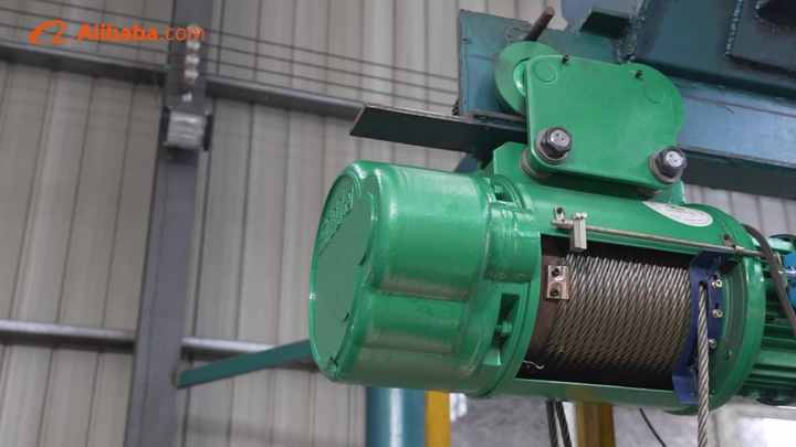 1 Ton 2 Ton 5 Ton Wire Rope Cd Md Model Double Speed Ceiling Electric ...