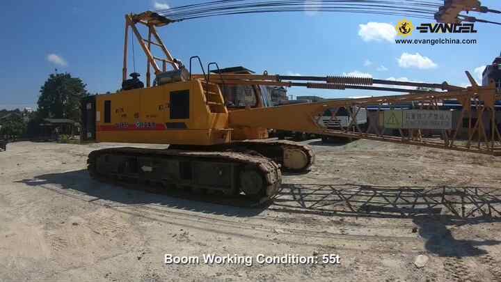 Emergency stop button Crawler Crane 75ton QUY75 with cheap price in ...