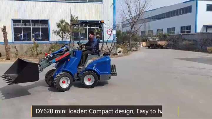 Agriculture Front End Loader Articulated Mini Wheel Loader DY620 ...