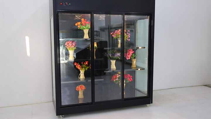 Custom Production Flower Shop Flower Refrigerator - JINBAODIAN