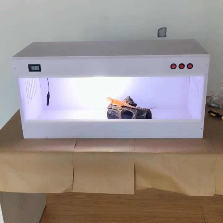 Large PVC Reptile Cage 100x50x50 cm - Ideal Vivarium for Bearded ...