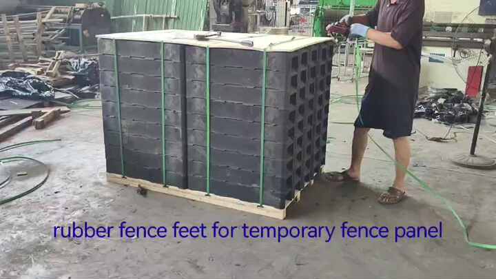 Recycled Rubber Temporary Fence Feet/fence base/ feet block| Alibaba.com