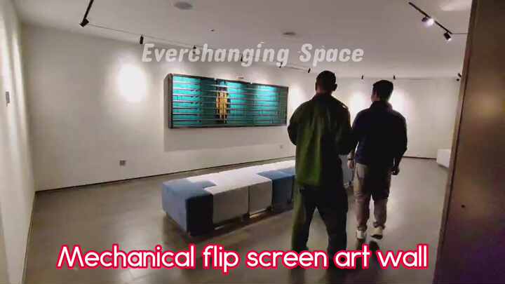 Mechanical Digital Interactive Modern Flip-Disc Kinetic Art Wall ...