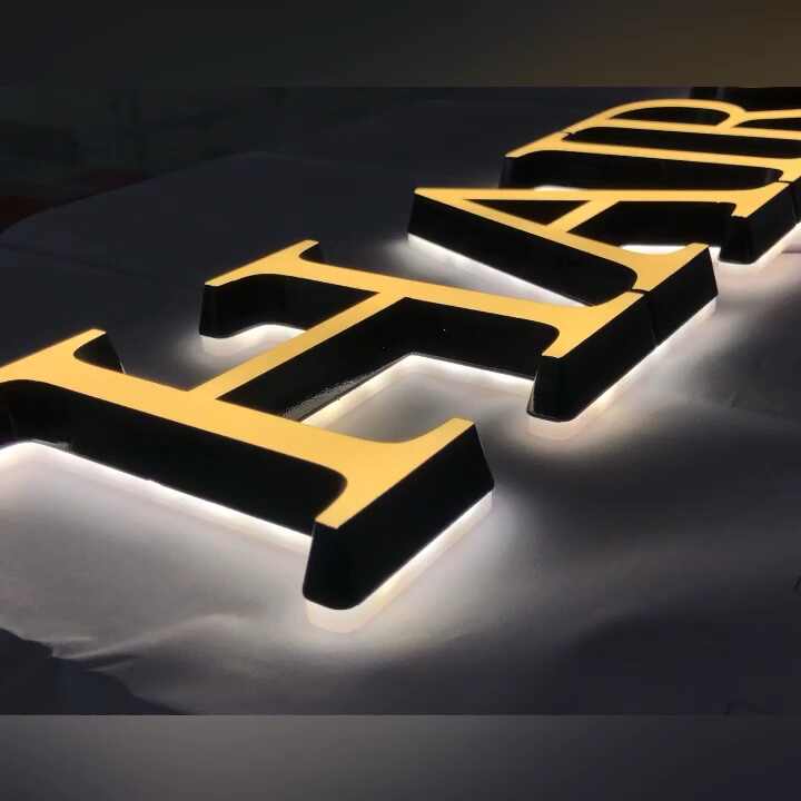 Custom Building Sign Board Design - LED Letter Illumination