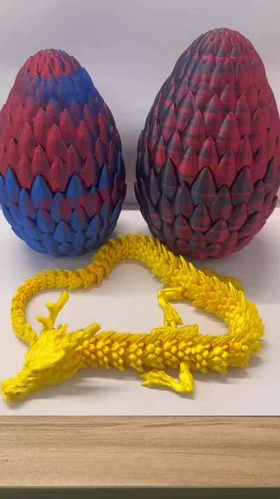 3D Printing Service FDM Process PLA Hinge Dragon Activity Toy Dragon ...