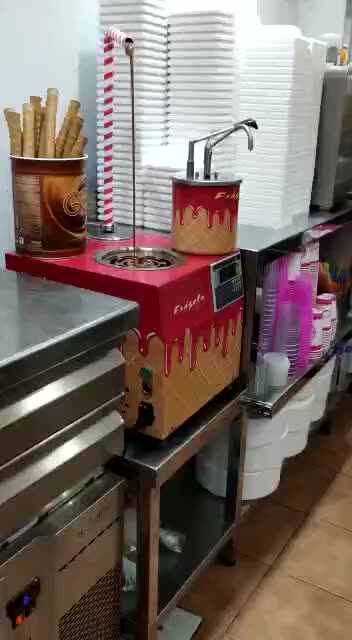 Tabletop Mini Chocolate Spray Machine - Strawberry Chocolate Dispenser