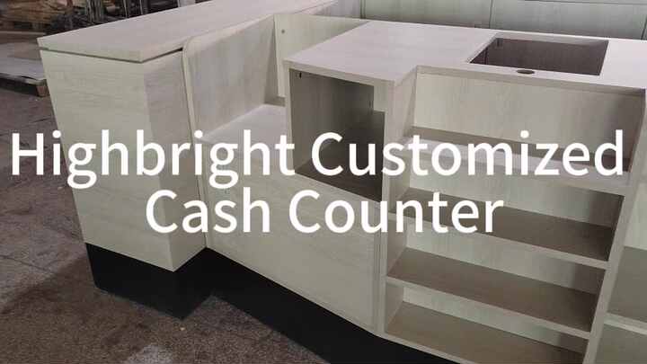 Highbright HBE-CC Supermarket Checkout Counter Cashier Desk with Belt ...