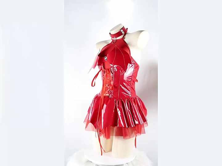 Hot Sexy Wetlook Leather Erotic Dress Lingerie Set for Women's Underwear Sexi Apparel Ladies ...